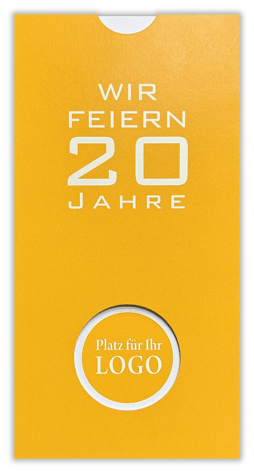 Karten für Firmenjubiläum, Neuereöffnung, etc.