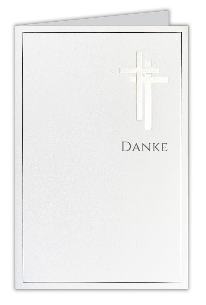 Stilvolle Trauer Dankkarten