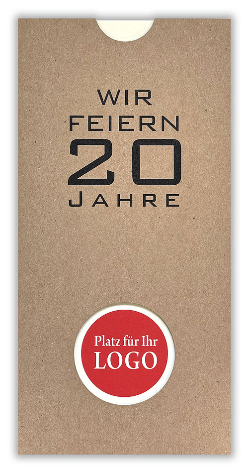 Karten für Firmenjubiläum, Neuereöffnung, etc.